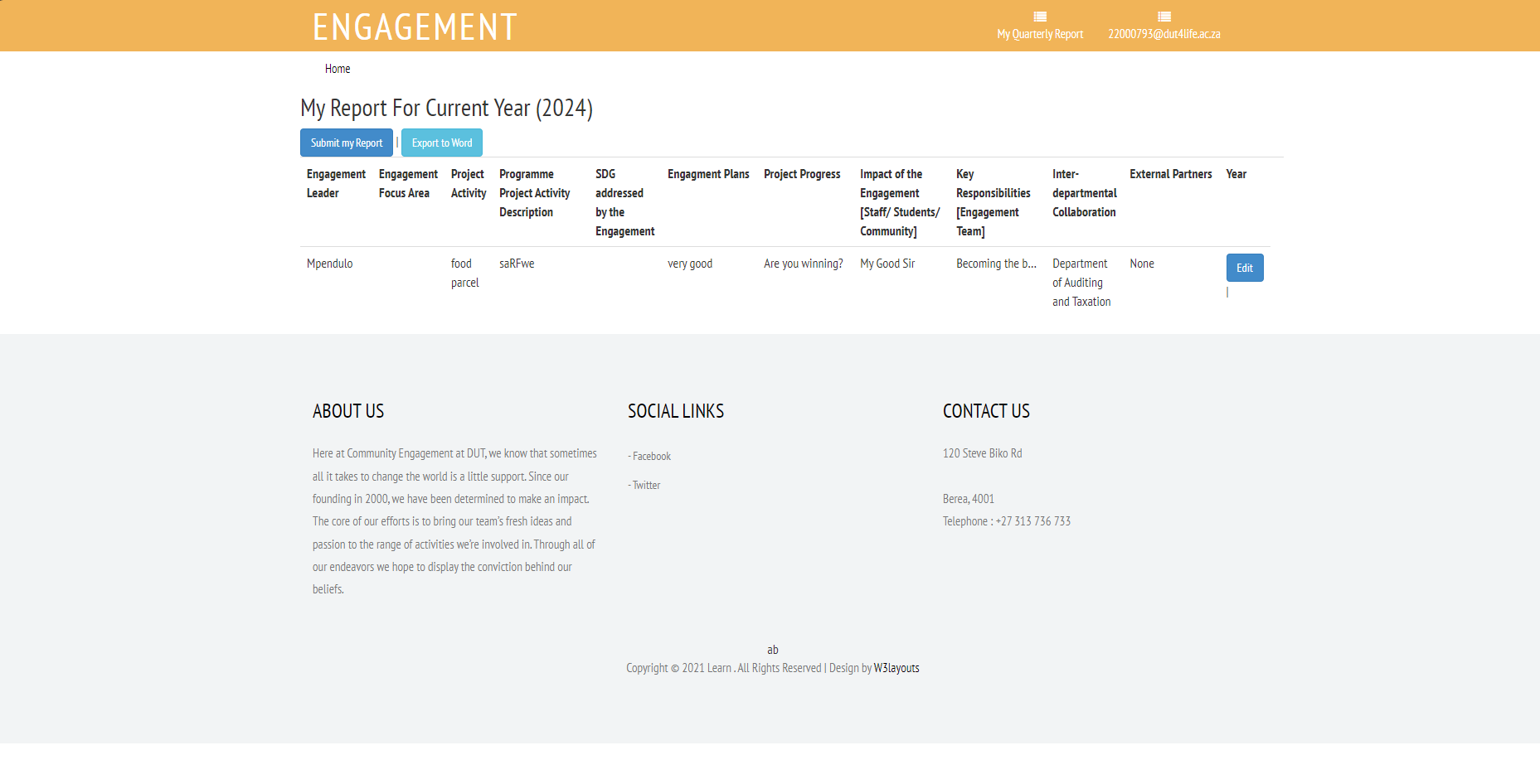 Mpendulo Xulu - Portfolio